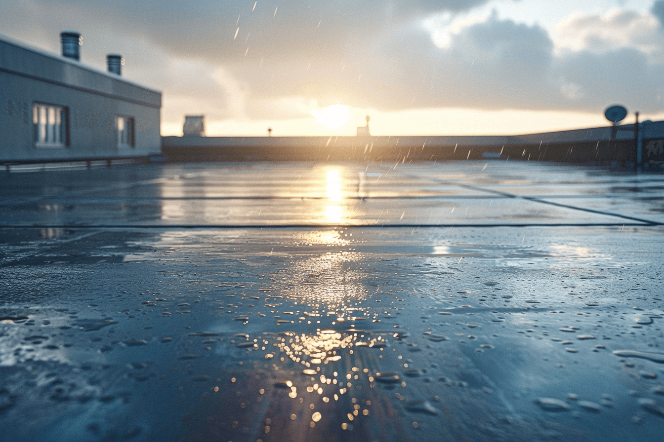 How Does a Flat Roof Drain? - Presidio Roofing Company